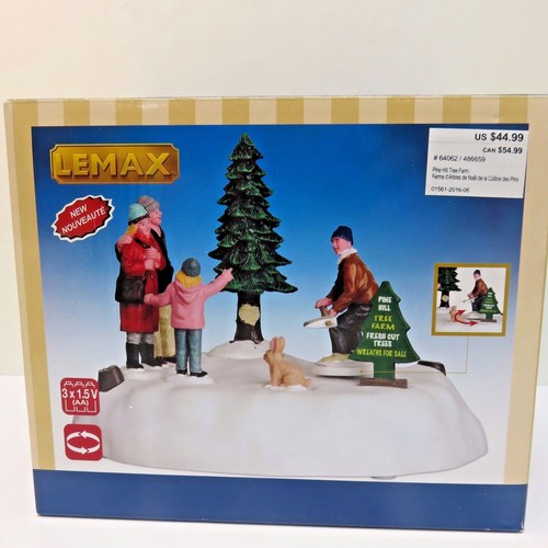 Lemax PINE HILL TREE FARM Holiday Animated Table Accent 2016 Battery ...