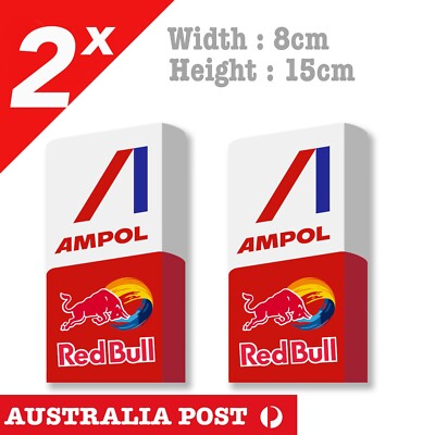 RED BULL AMPOL Racing Team Logo Bar Fridge, Petrol Station Stickers | eBay