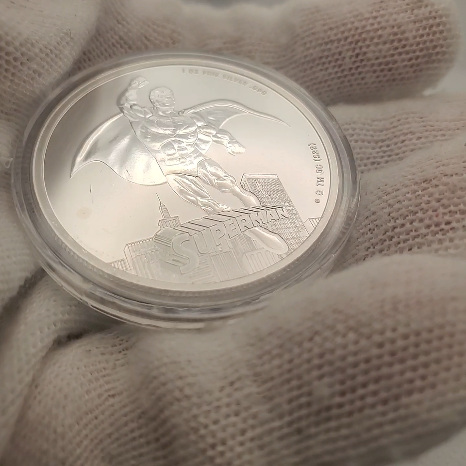 Superman 1 oz .999 Silver $5 Coin DC Comics BU coin NEW Samoa 2023 ...