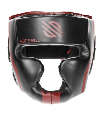 Sanabul Padded Head Guard Gear Bar Black - Red Size: S/M Adjustable | eBay