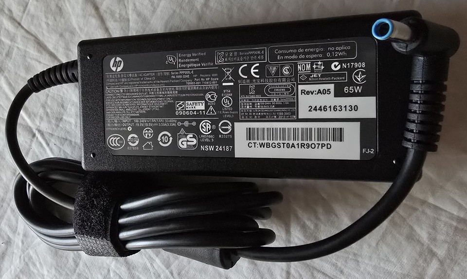 New HP 65W Laptop AC Power Adapter PPP009H PPP009L 709985-001, 710412 w ...