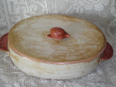 winfield gabriel pasadena acorn pottery casserole | eBay