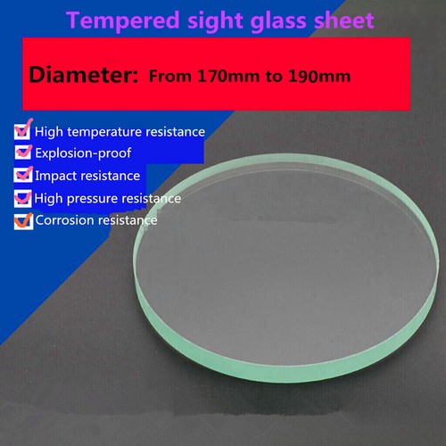 1Pc Tempered Sight Glass Sheet Circle Observation Lens Dia. 170mm to ...