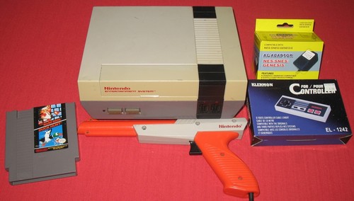 Nintendo NES Console + Zapper gun + Mario & Duck Hunt / TESTED ...