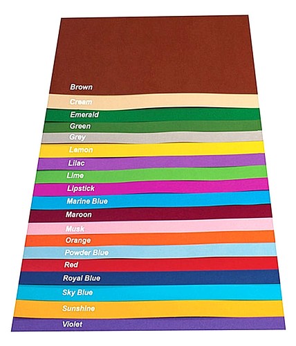 Quill A2 Color Cardboard 510 x 635mm 210gsm For Craft Art Card Making ...