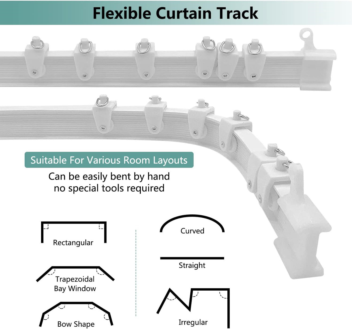 Ceiling Curtain Rods Bay Windows | Shelly Lighting