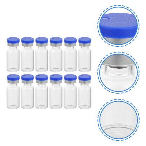 50 Pcs Bottled Travel Vials with Lids Glass Containers for Liquids ...