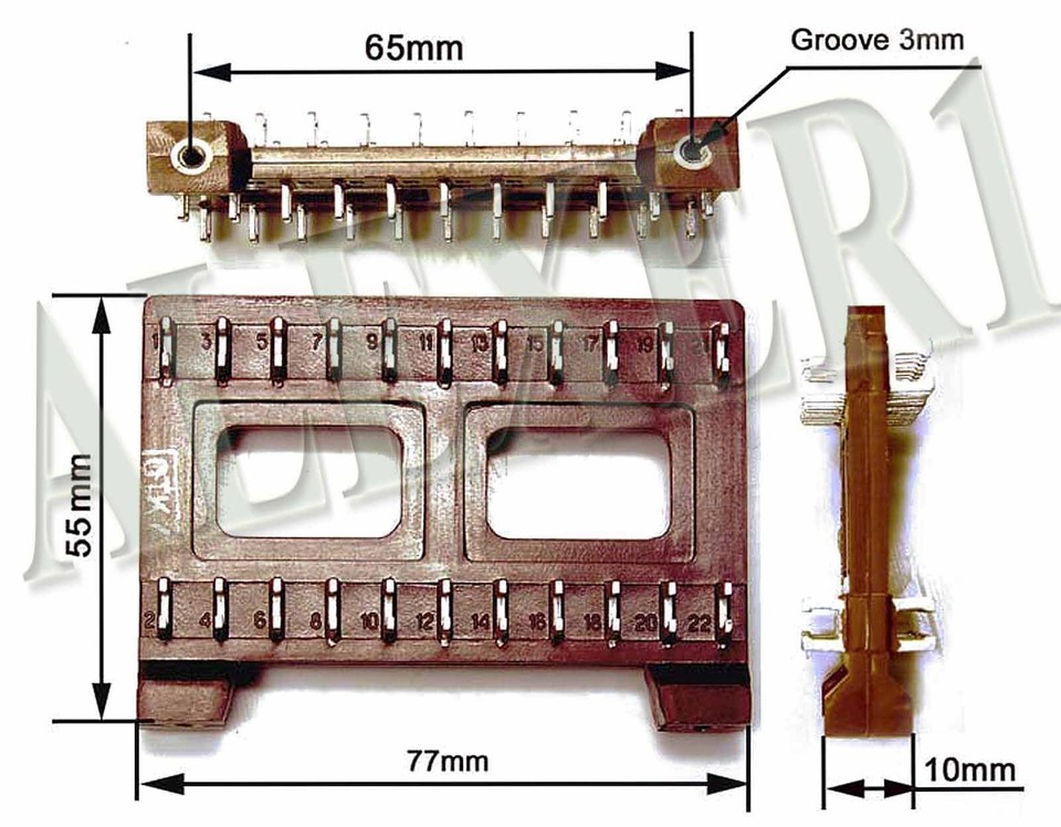 4pcs 40-pin Terminal Turret Tag Bakelite Board Tube Amp New Old Stock ...