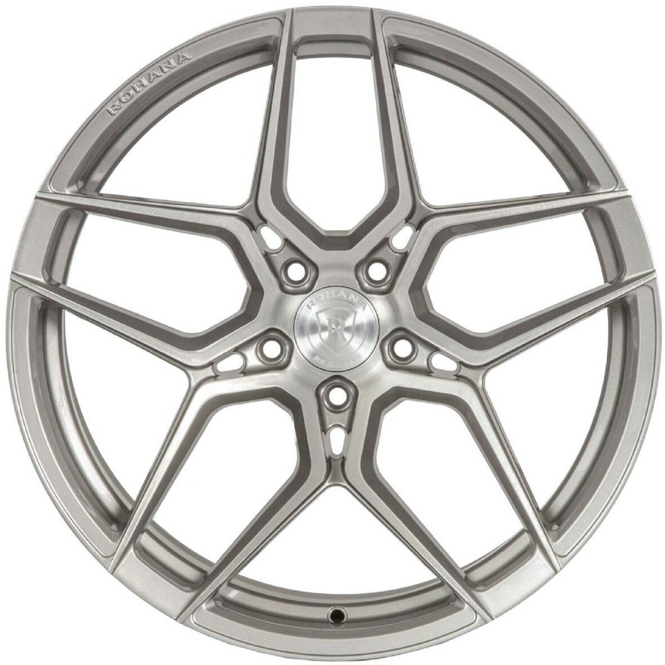 20” ROHANA RFX11 BRUSHED TITANIUM CONCAVE WHEELS FOR AUDI R8 20X9 20X11 ...