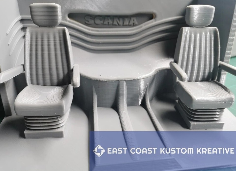 Tamiya scania truck full interior for scania R470 R620 3d Printed kit ...