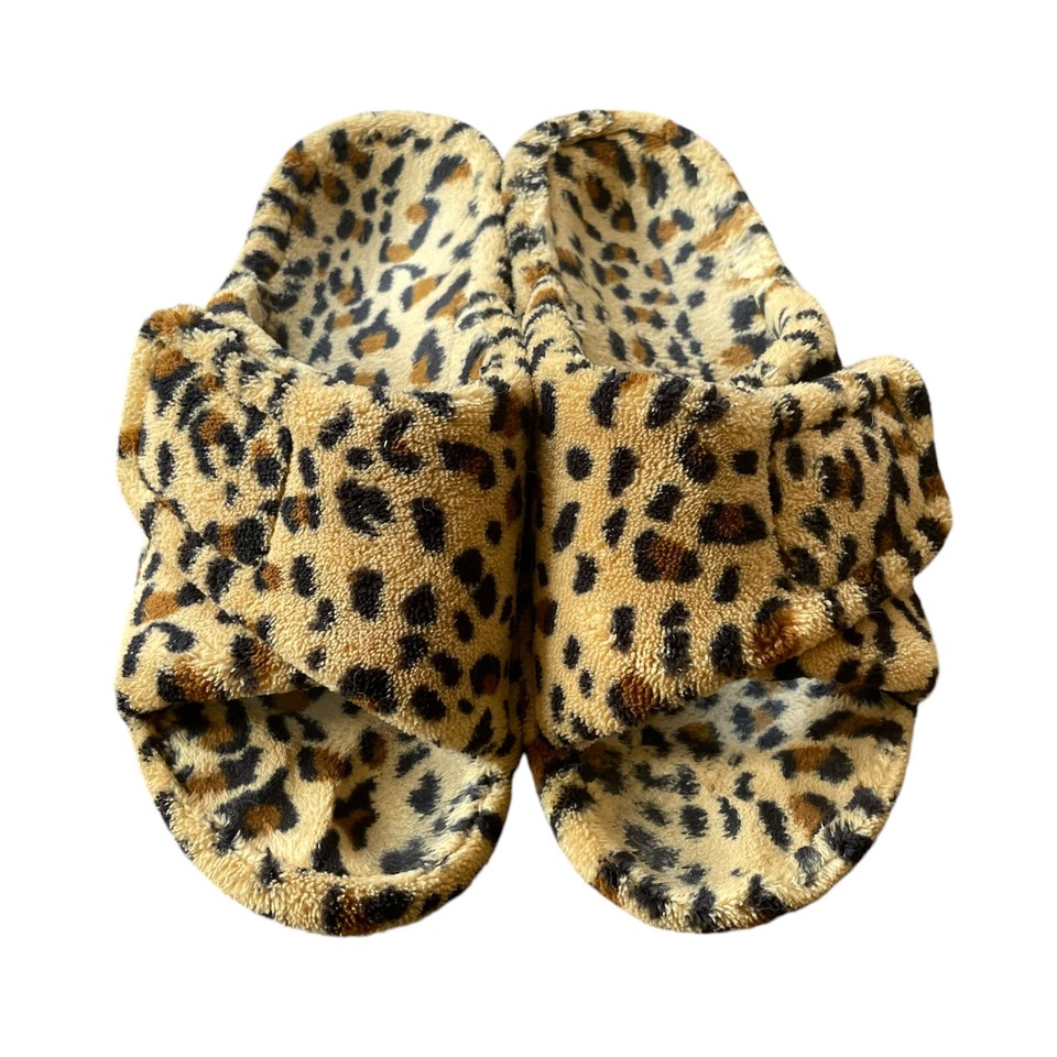 Gritheim Slippers Womens Size 7 Cheetah Print Orthotic Arch Support ...