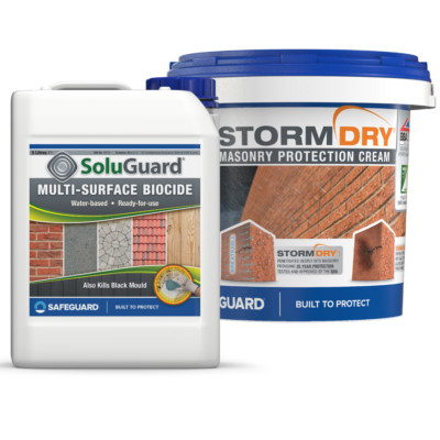 Stormdry Masonry Protection Cream and Soluguard Biocide - Exterior ...