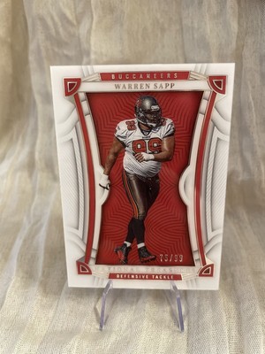 2022 Panini National Treasures #65 Warren Sapp /99 Buccaneer HOF First ...