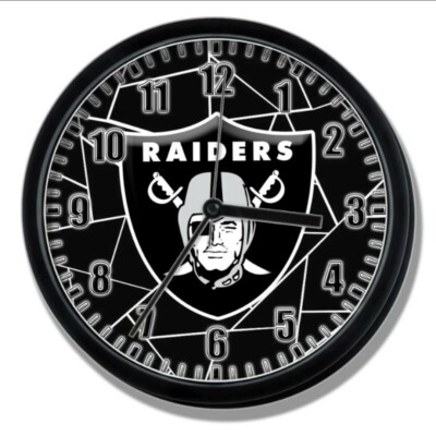 NFL Raiders Wall Clock 22cm diameter NEW American Football | eBay