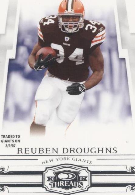 2007 Donruss Threads - Reuben Droughns #30 for sale online | eBay