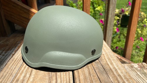 ACH MICH Mid Cut Gunfighter Helmet & Safariland Protech SAPI Plates | eBay