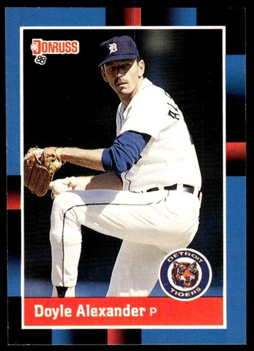 1988 Donruss Baseball Card Doyle Alexander Detroit Tigers #584 | eBay