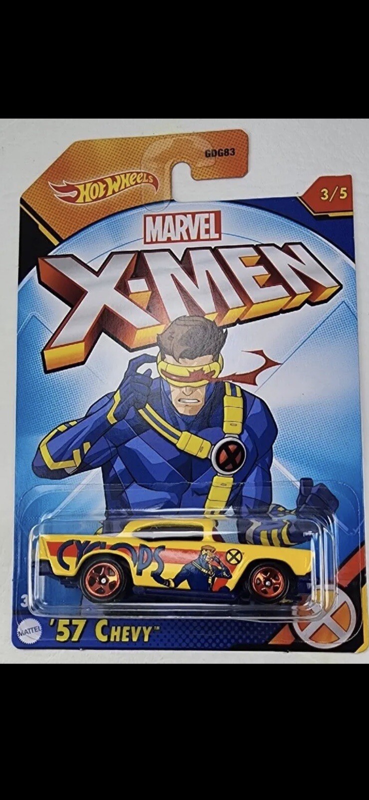 2023 Hot Wheels MARVEL X-MEN '57 Chevy Bel air CYCLOPS 3/5 DIECAST 1:64 | eBay