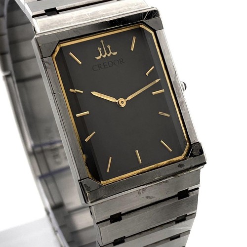 Seiko Credor Men's Square Glass Watch, Elegant Silver Dial, Used | eBay