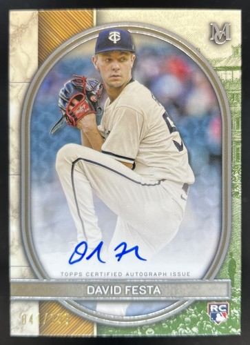 2025 Topps Museum Collection David Festa RC Auto Archival /199 Twins # ...