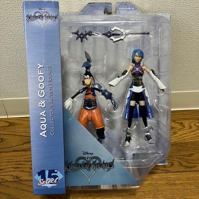 Kingdom Hearts Aqua and Goofy Action Figures Birth by Sleep Collectible ...