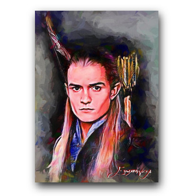 Legolas #4 Art Card Limited 16/50 Edward Vela Signed (Lord of the Rings ...