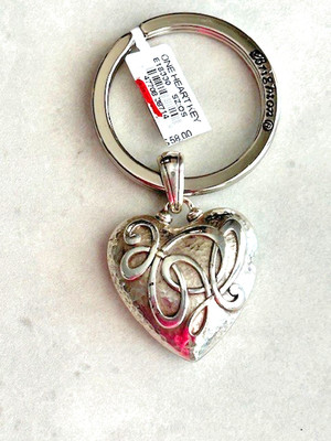 BRIGHTON One Heart Key Fob/Ring- NWT | eBay
