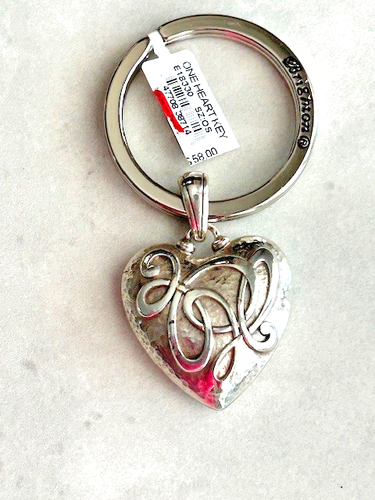 BRIGHTON One Heart Key Fob/Ring- NWT | eBay