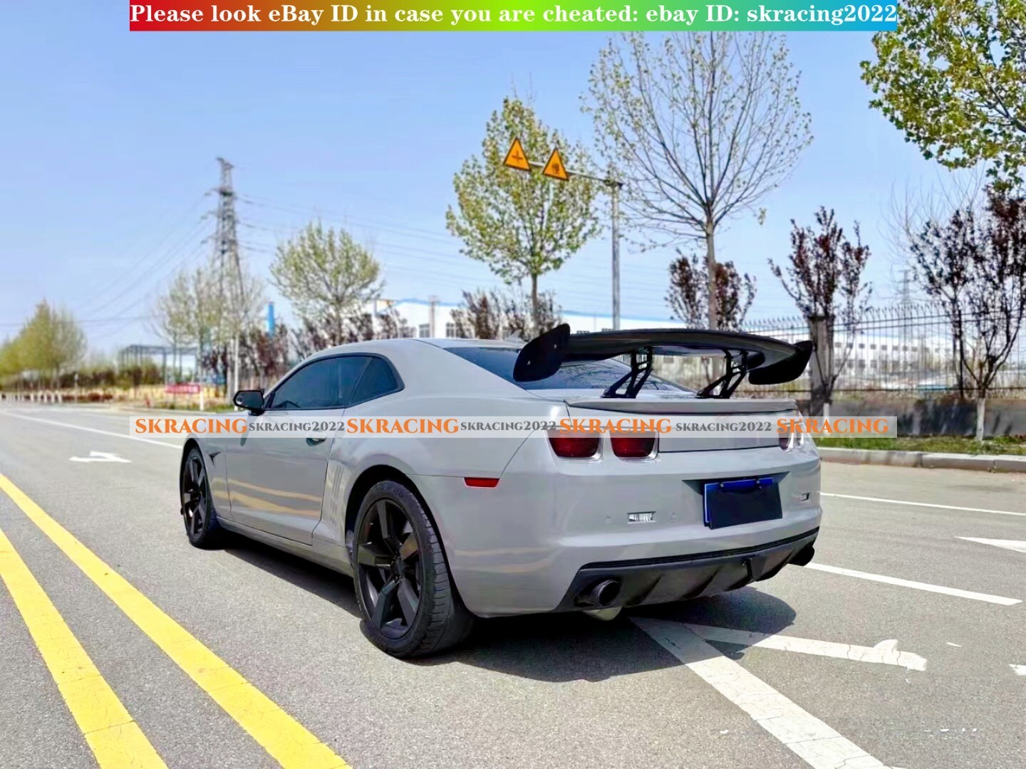 For 2010-2013 Chevrolet Camaro ZL1 Rear Trunk Lip Spoiler Wing ABS ...