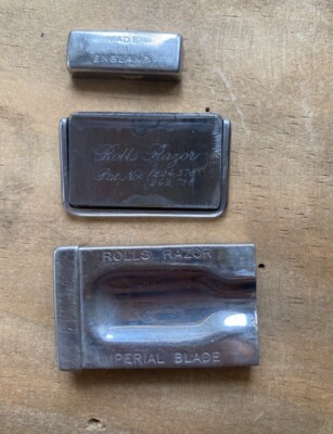 VTG Rolls Razor Imperial Blade Pair Sheffield Steel Made in England and ...