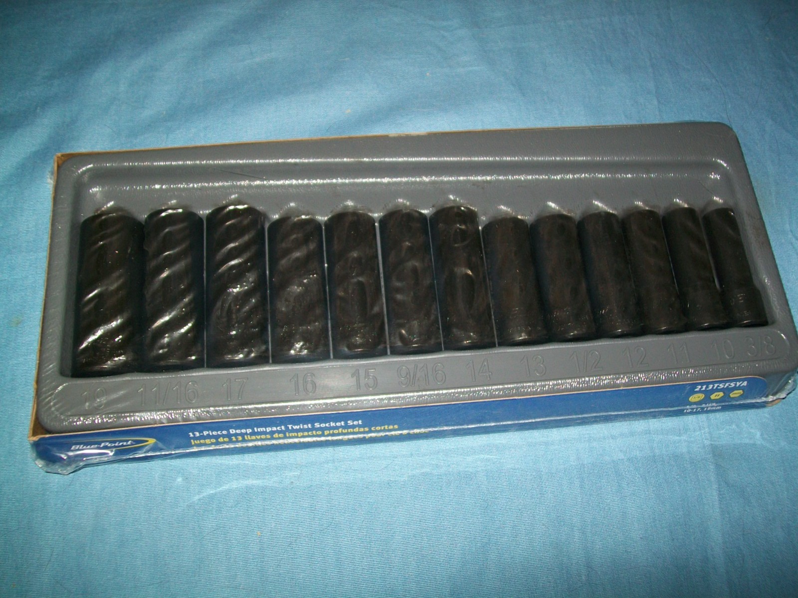 NEW Blue-Point 3/8" Drive DEEP Metric & SAE TWIST Impact Socket Set ...