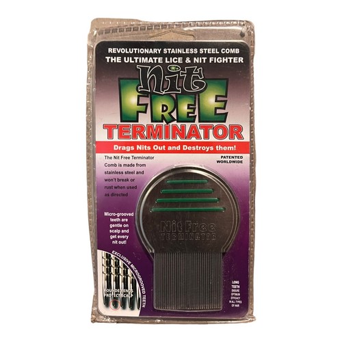 NEW Nit Free Brand Terminator Comb Head Lice Stainless Steel uni-sex ...