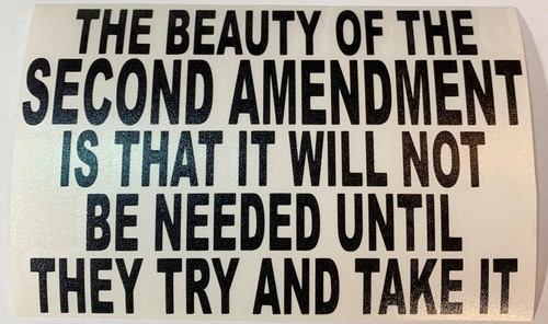 Patriotic Pro Gun Quotes #2 Die Cut Vinyl Sticker Decal 1776 Trump 2A ...