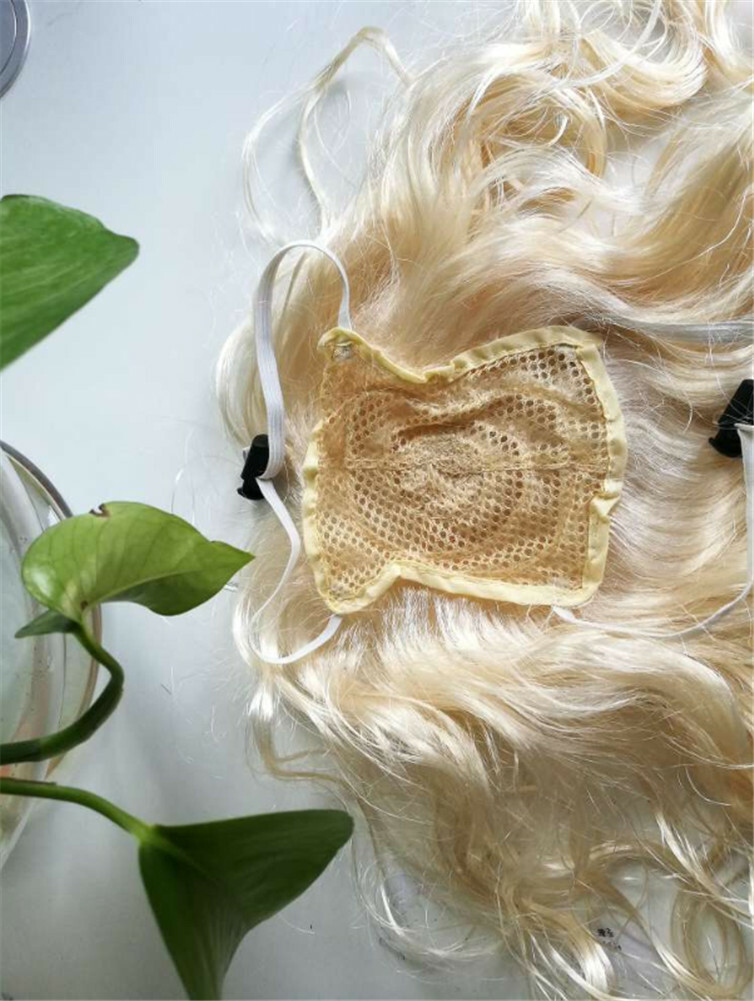 PW-12 Blonde wavy Pet dog cat wig wigs small size lovely animal wigs ...