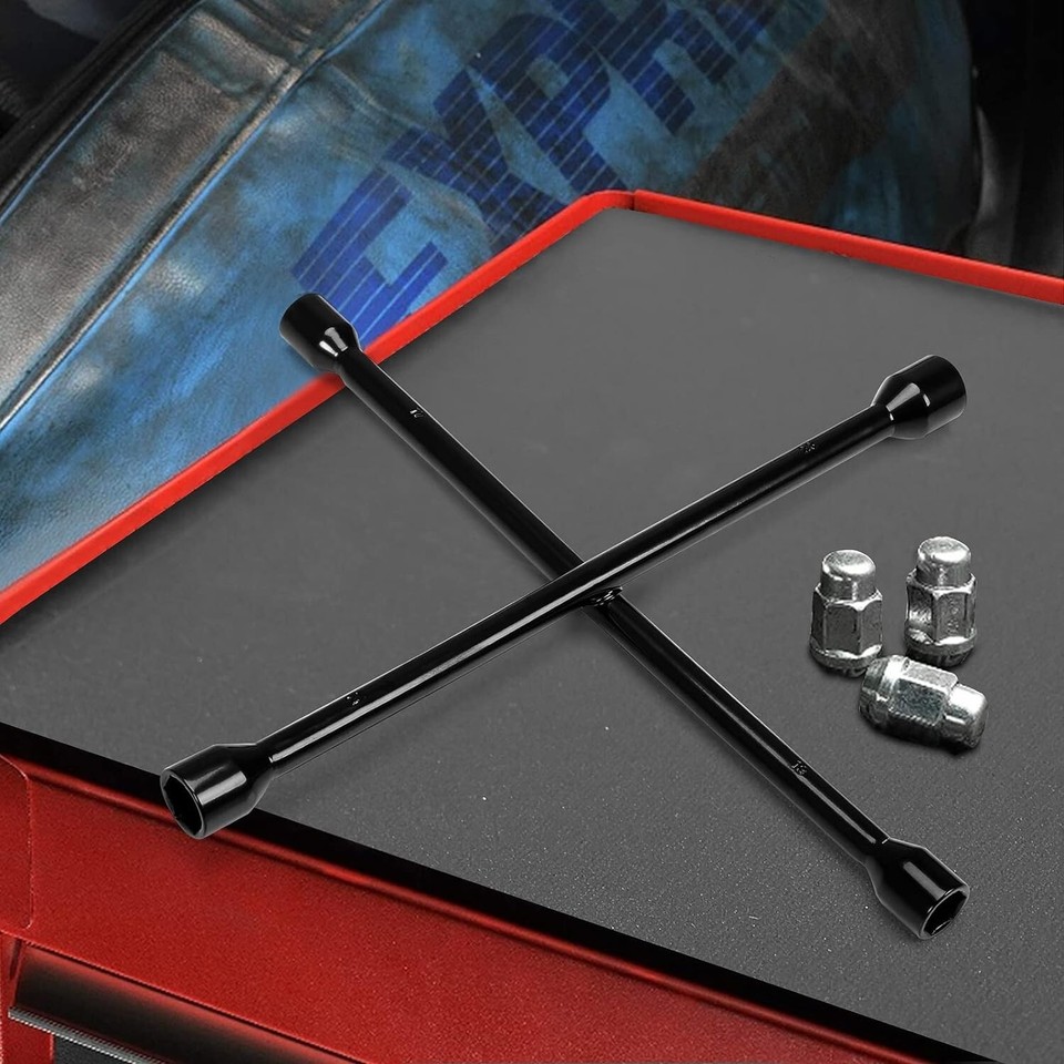 Wrench 4 Way Lug Nut Tool 14 Inch Heavy Duty Socket Wheel Tire Change ...