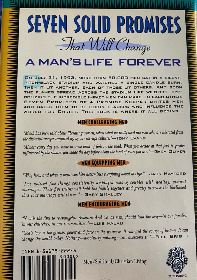 Seven Promises of A Promise Keeper by Promise Keepers Focus on the ...