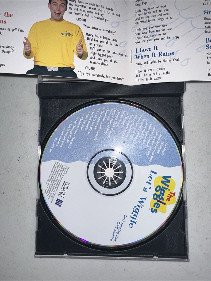 Rare The Wiggles: Let's Wiggle CD Koch Records 2003 w/ Lyrics Book ...