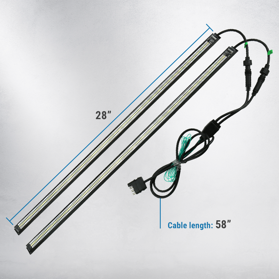 56" Rigid Tailgate Triple LED Light Bar Sequential Red Turn Signal ...