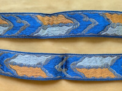 ART DECO 1920’S SILK FLOSS EMBROIDERED TRIM FOR DRESS | eBay
