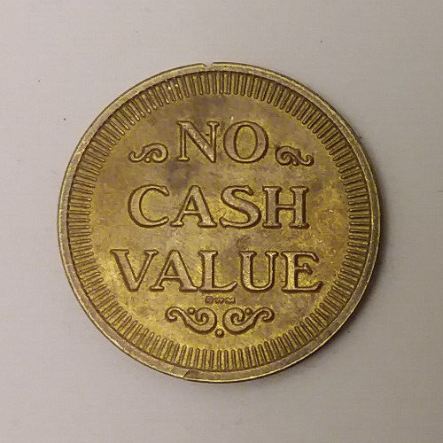 Double Sided No Cash Value Coin Token 25mm | eBay