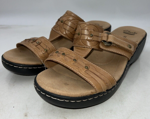 Clarks Sandals Women's 8.5 Delana Macrae Strappy Brown Leather | eBay