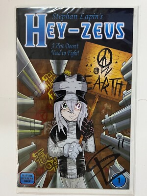 Hey-Zeus A Hero Who Doesn't Fight #1 October 2012 Signed Stephen Lapin ...