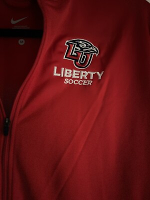 Liberty University Flames Nike Red Soccer Jacket Size Medium | eBay
