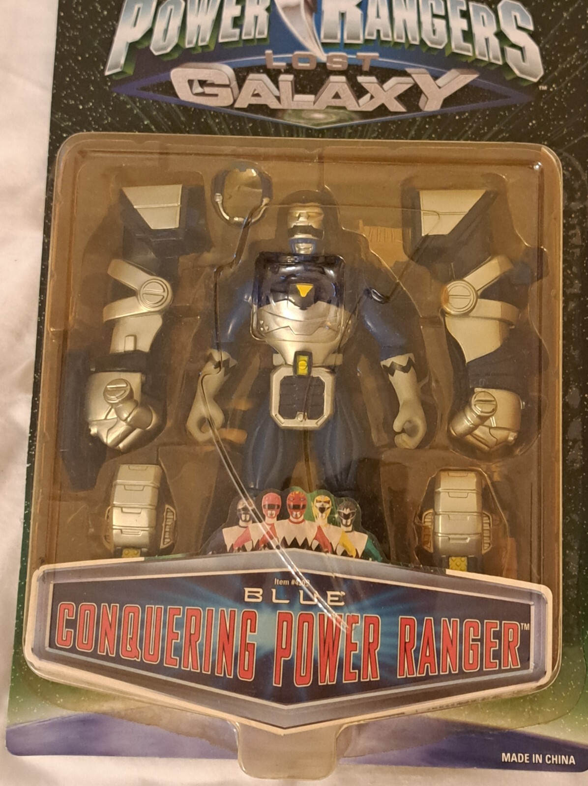 Power Rangers Lost Galaxy Conquering Blue Ranger With Zord Armor Bandai ...