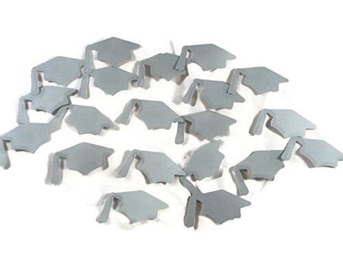 Graduation Hats Cap Die Cuts Set - Silver Shimmer (20pieces) | eBay