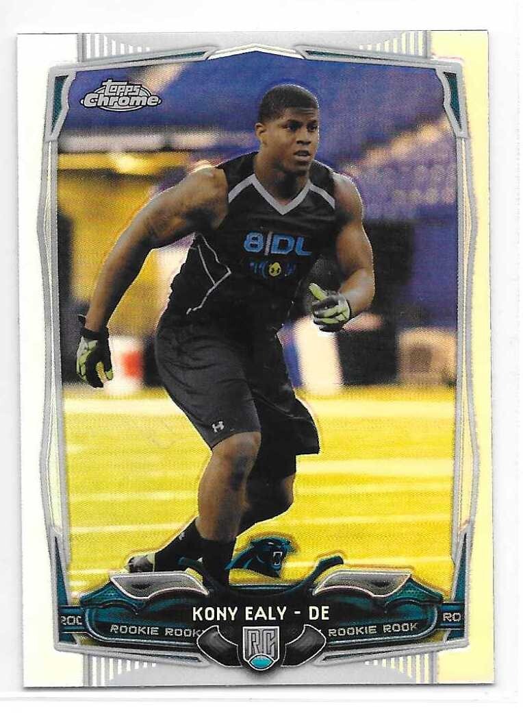 2014 Topps Chrome Mini Football Refractors Kony Ealy RC Panthers | eBay