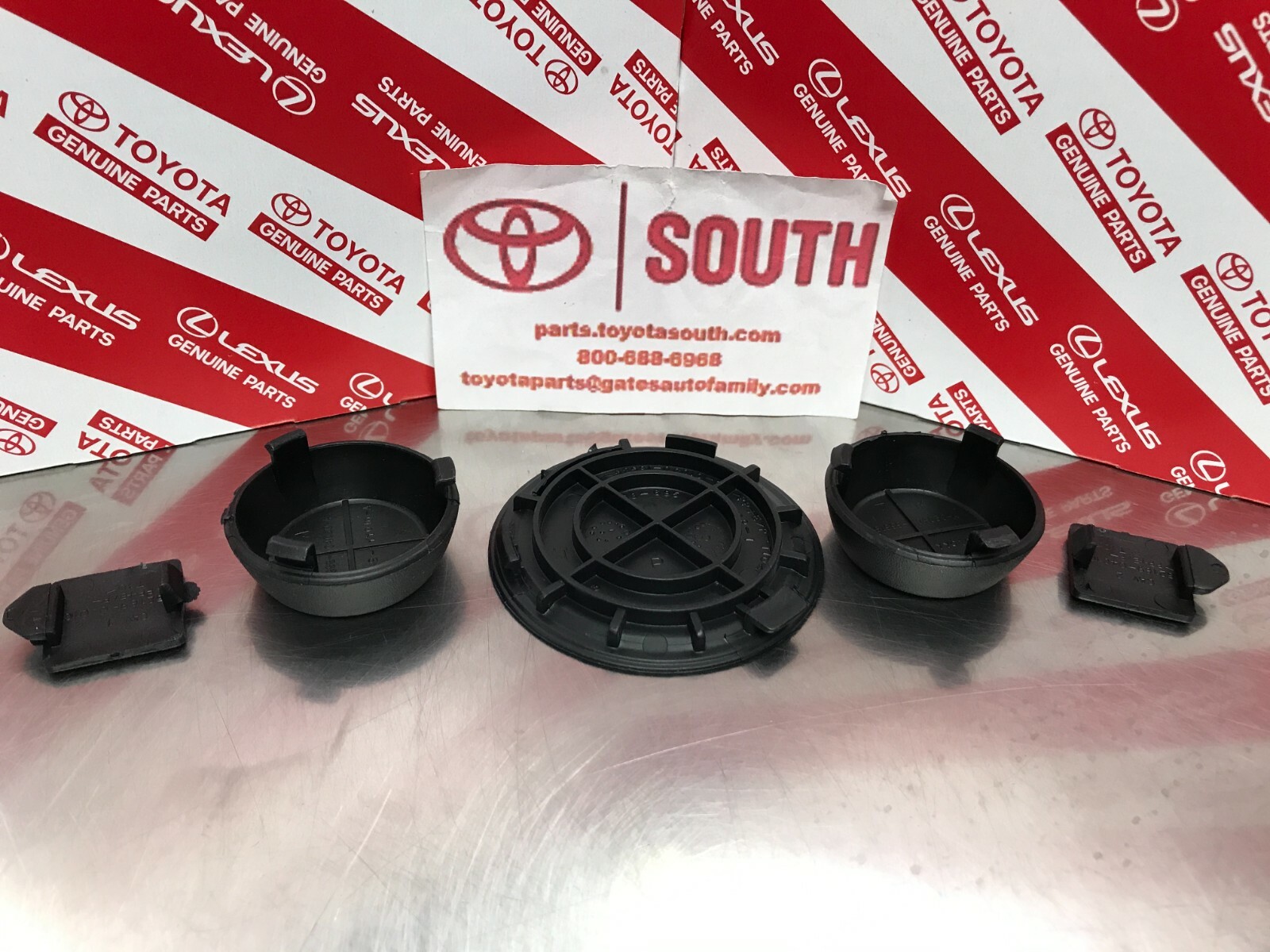 TOYOTA TACOMA 2005-2015 REAR STEP BUMPER OEM SEALED CAPS COVER LOWER ...