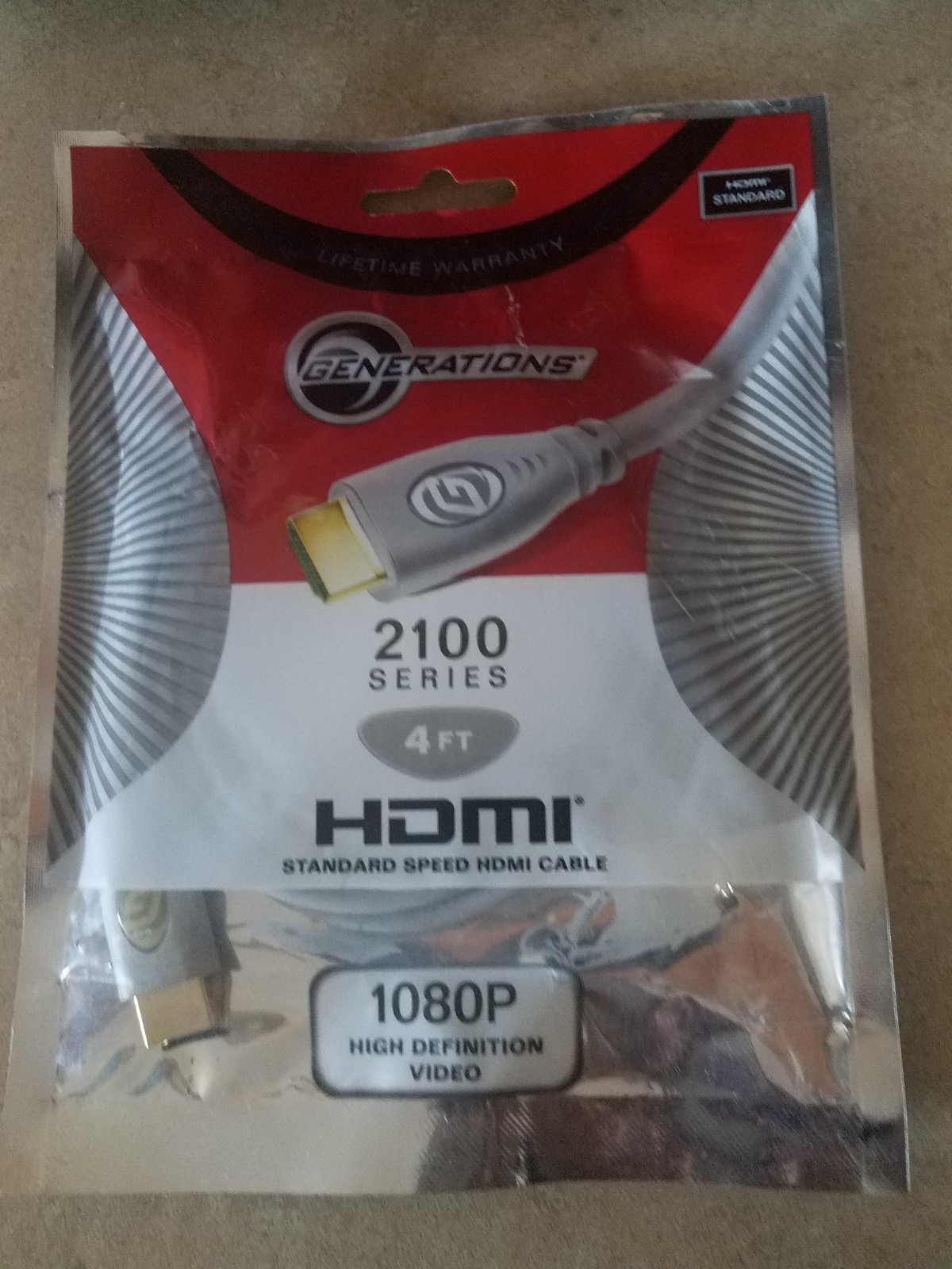 Generations 2100 Series 4 FT HDMI Standard Speed HDMI Cable 1080P HD ...