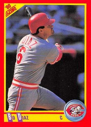 1990 Score #434 Bo Diaz NM-MT Reds | eBay