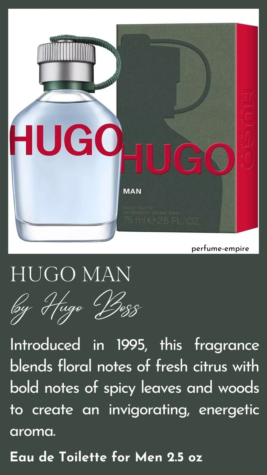 Hugo Man by Hugo Boss cologne EDT 2.5 oz New In Box
